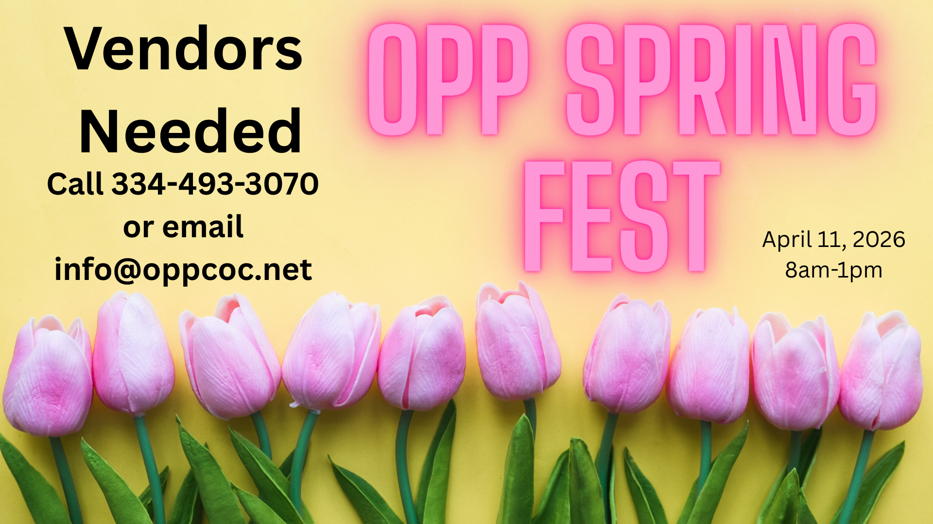 Vendors Wanted for Spring Fest in OPP - Wiregrass Daily News